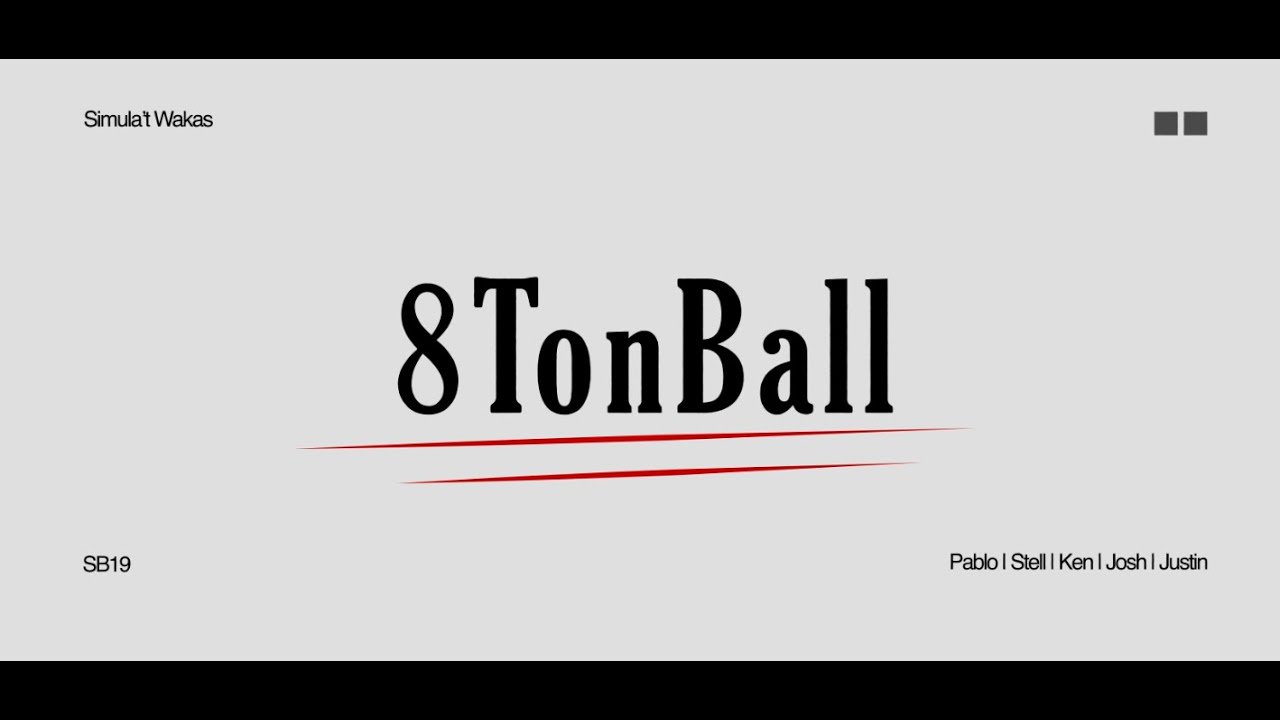 8TONBALL by SB19 | Text Animation - Motion Graphics - YouTube