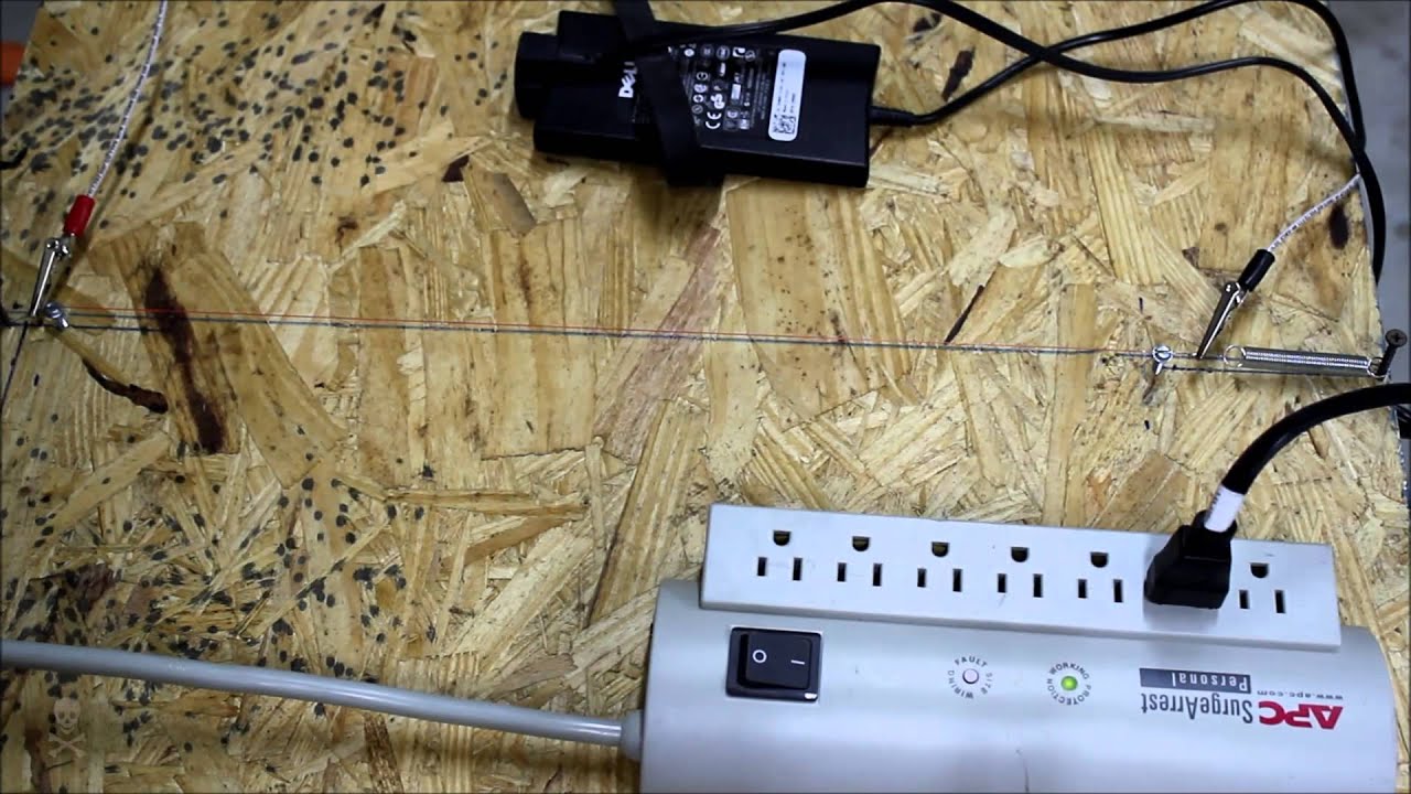 Nichrome wire acrylic bending table with laptop power - YouTube