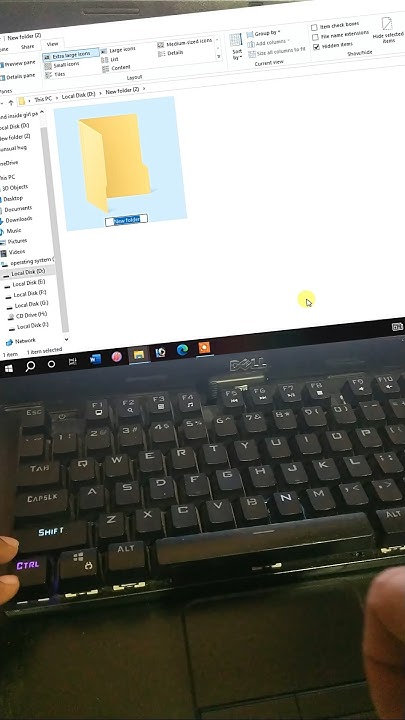 How to Create a New Folder with Ctrl+Shift+N Shortcut | Windows Tips ...