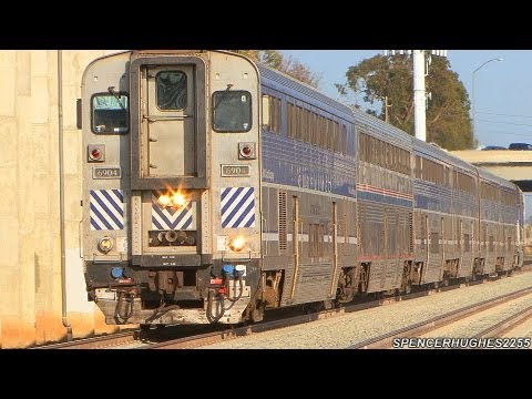 HIGH SPEED Amtrak & Metrolink Trains @ Sand Canyon Ave (June 5th, 2013)