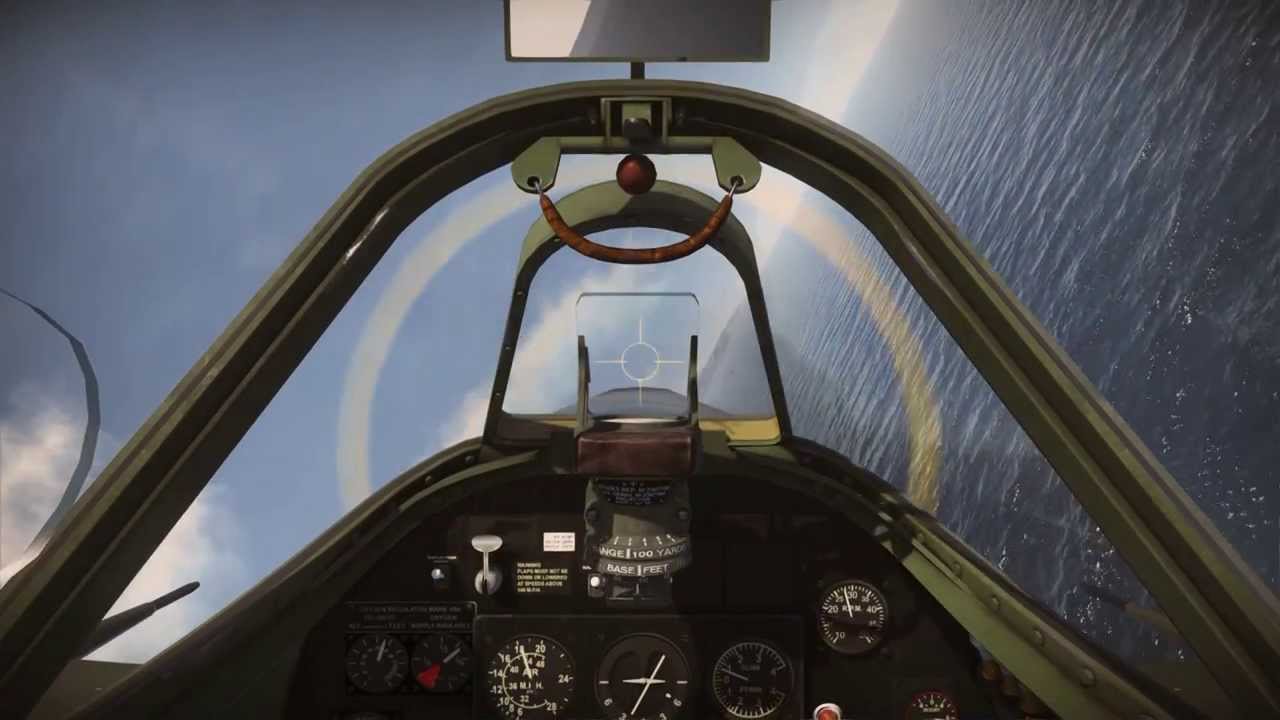 Spitfire MK IIb in cockpit view action - YouTube