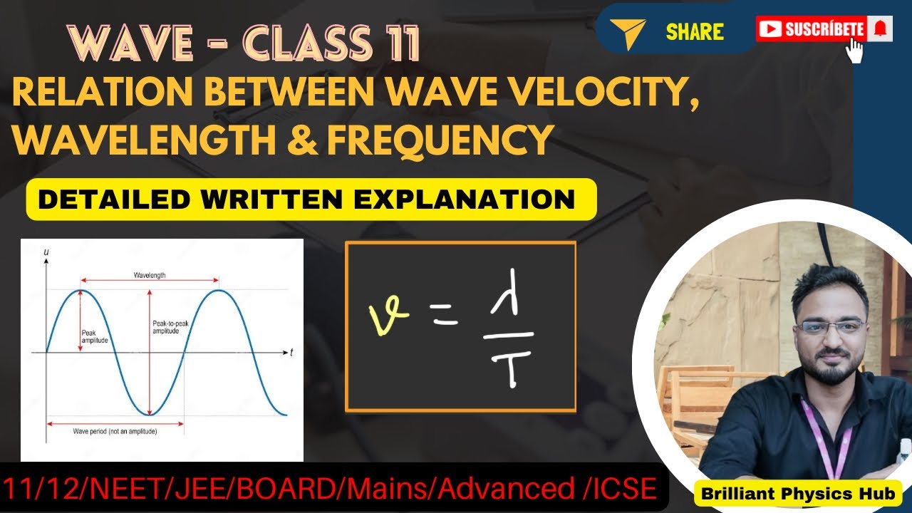 Waves| Class 11th Physics| Chapter 14 | NCERT | Relation between ...