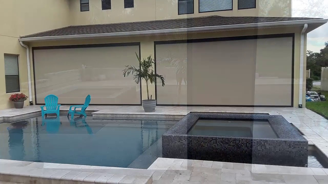 Motorized Retractable Screen Systems - YouTube