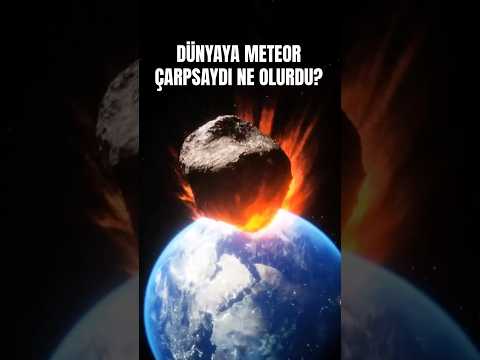 Dünyaya bir Göktaşı Çarpsaydı Nolurdu? 🌎☄️💥 #meteor #asteroid #göktaşı #uzay #evren #bilim #dünya