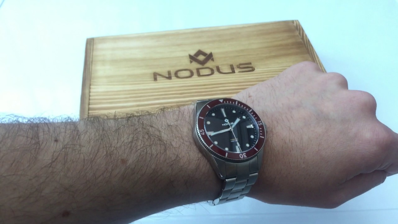 Nodus Trieste Watch Review (Burgundy / Swiss STP 1-11) - YouTube