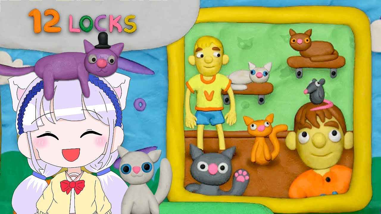 [12 Locks] 아기고양이를 꺼내려면 12개 자물쇠를 열어야해요! - YouTube