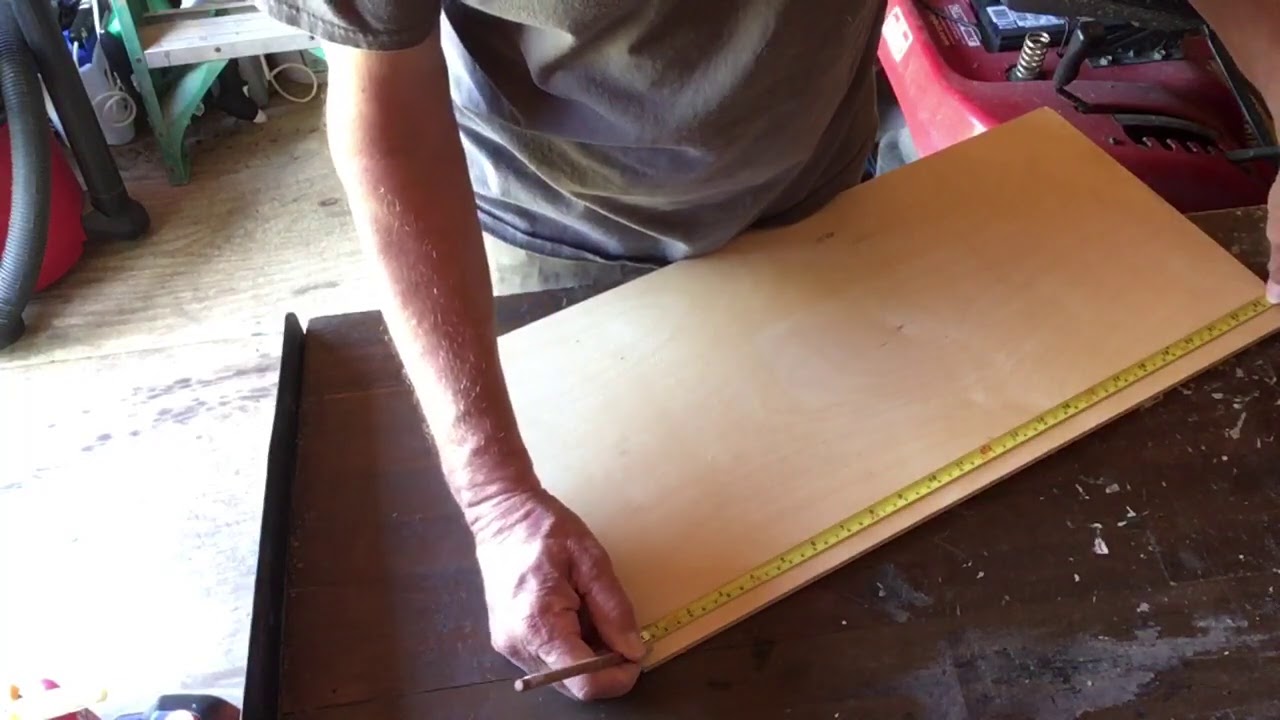 How to draw a straight line along the edge of a board - YouTube