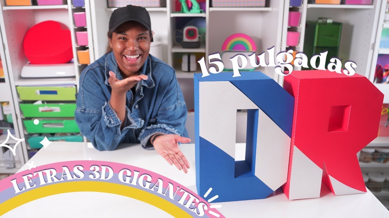 Crea letras 3D Gigantes PASO A PASO con la Siser Romeo en Leonardo ...