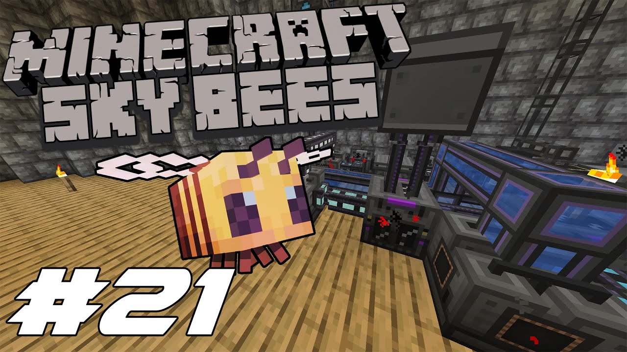 Minecraft Sky Bees Ep.21 Mekanism 5X Ore Processing - YouTube