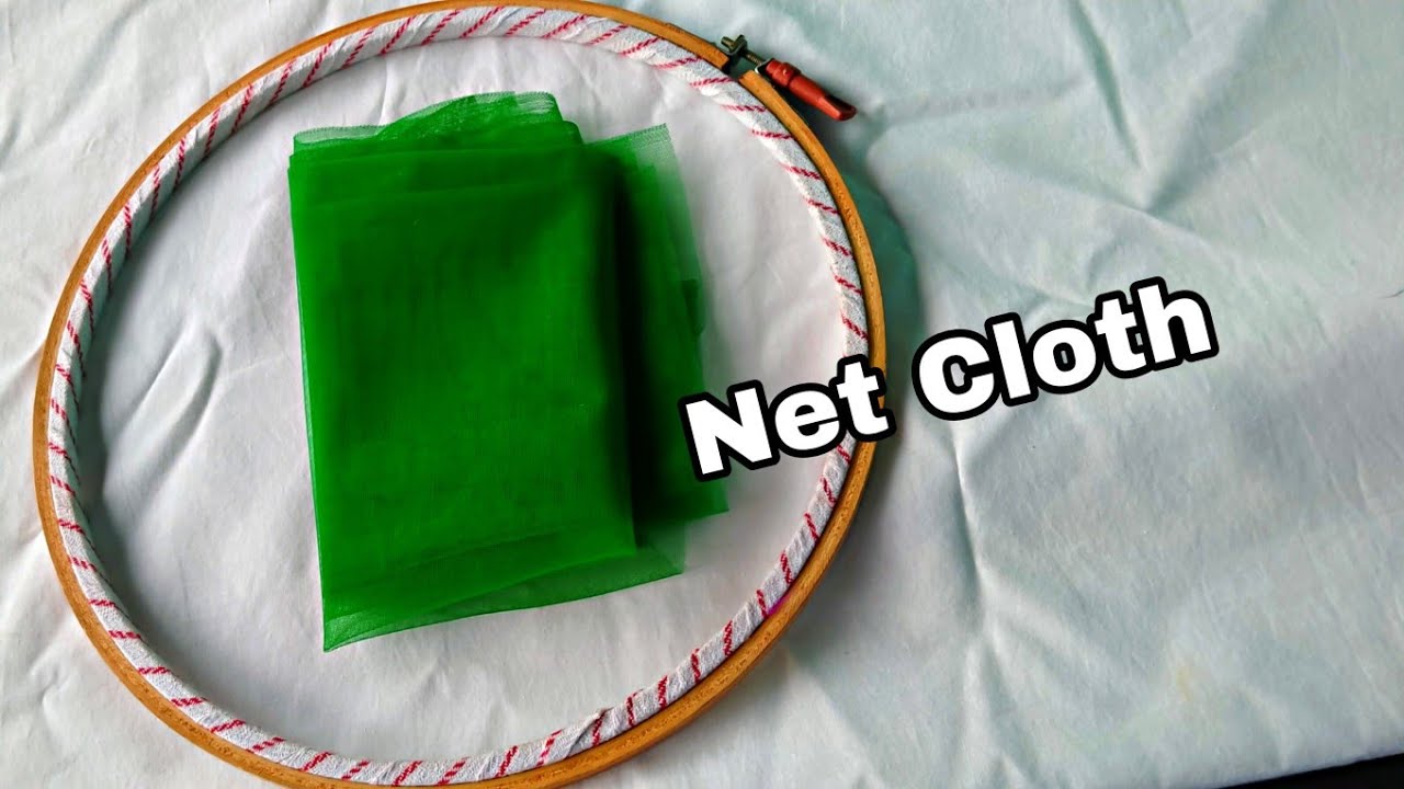How to fix Net Cloth in embroidery frame| Dhara Designers - YouTube