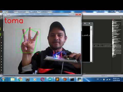Python Opencv + Arduino. Reconocimiento de gestos. - YouTube