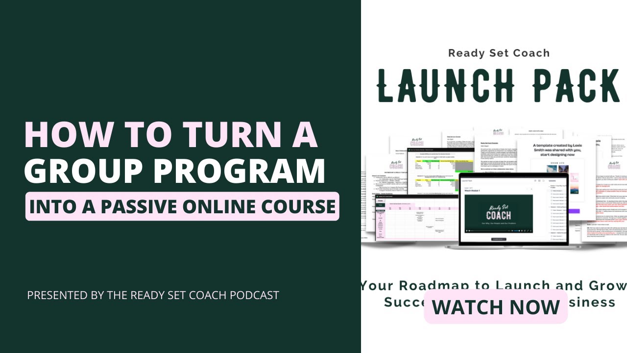 How to Turn a Group Program into a Passive Online Course - YouTube
