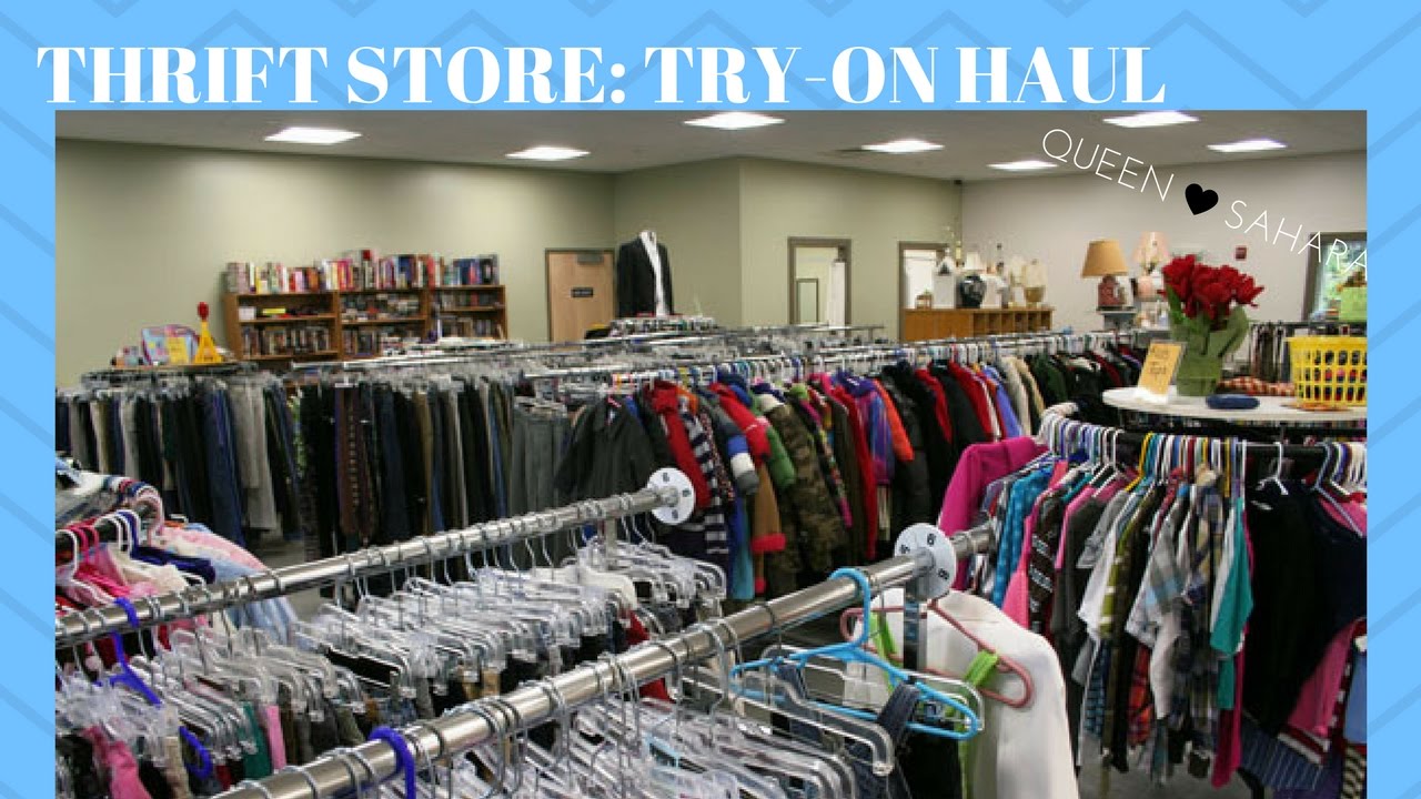 Thrift Store Try-On Haul - YouTube