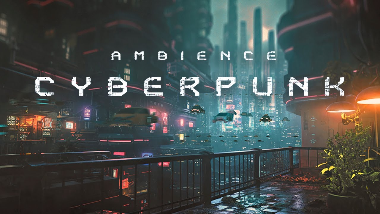 Cyberpunk Ambience ┆🌧️ Sounds of Rain & Flying Cars Blade Runner Vibes ...
