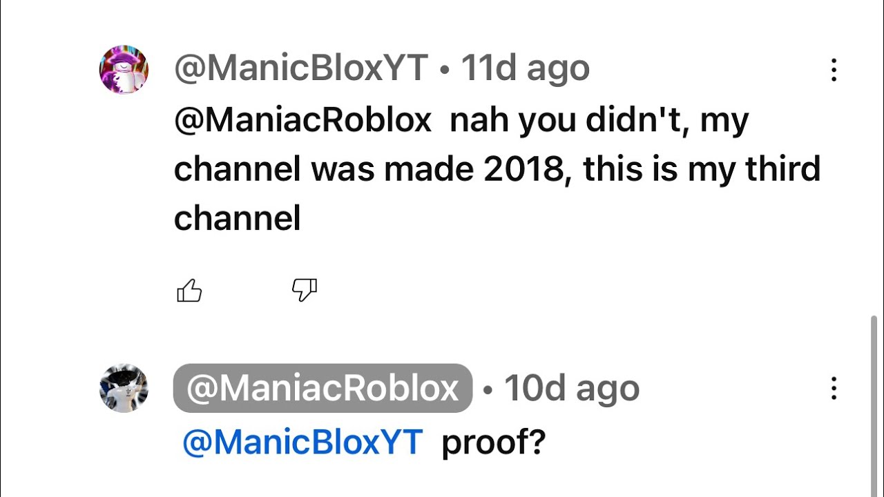 hating maniac Roblox and his fans - YouTube