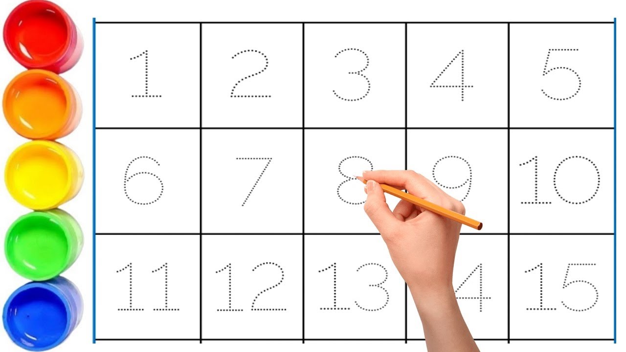 Learning numbers, one two three four, 123 counting, counting numbers ...