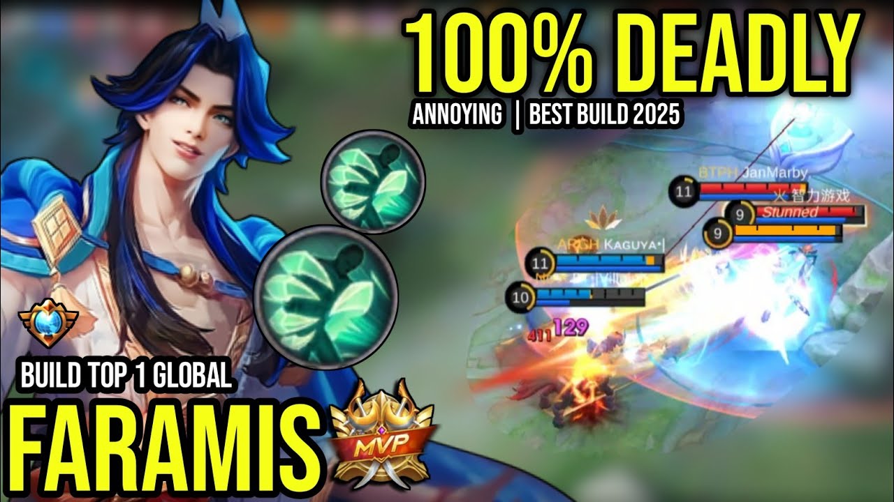FARAMIS BEST BUILD 2025 | BUILD TOP 1 GLOBAL FARAMIS GAMEPLAY | MOBILE ...