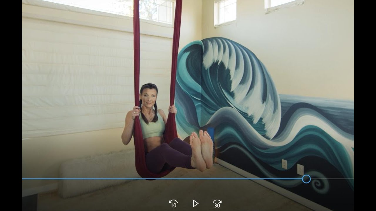 Aerial Yoga Backflip Dismount (Level 1) - YouTube