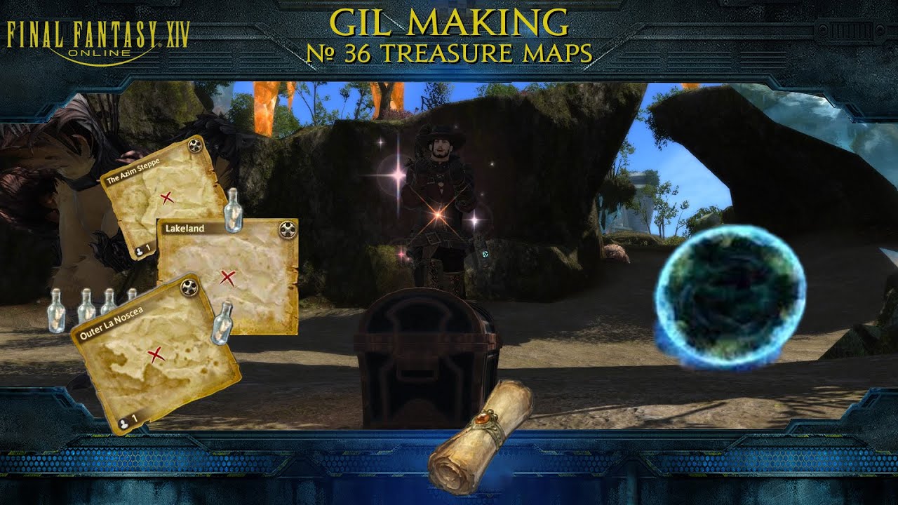 FF14 Making Gil: ep.36 Treasure maps - YouTube