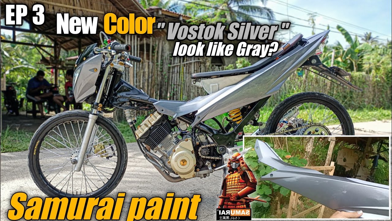 New color "Vostok Silver" Samurai paint lang malakas🔥 | Raider 150 ...