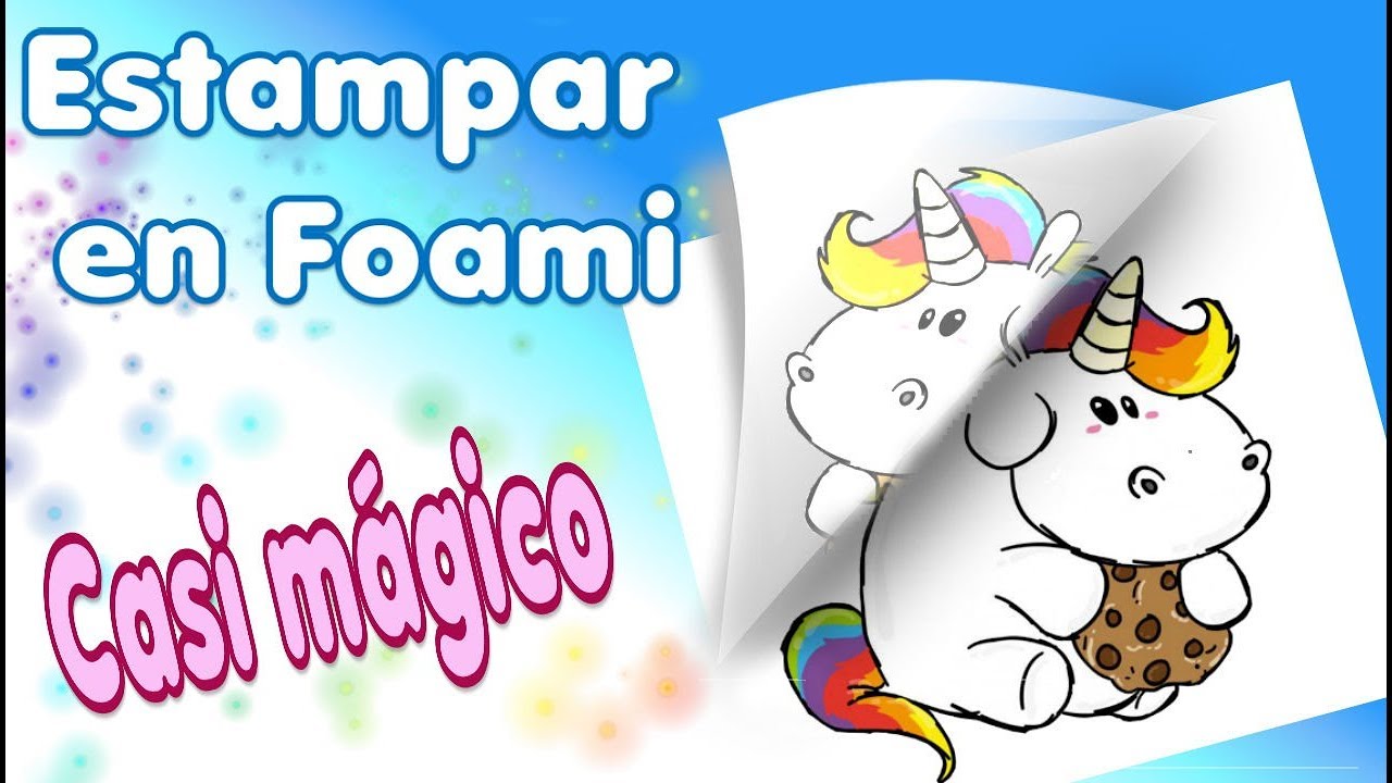 Casi MAGIA Estampar en FOAMY 🌈 Imprimir fotos en goma eva Manualidades ...