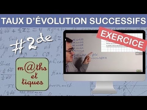 EXERCICE : Calculer des taux d'évolution successifs - Seconde - YouTube