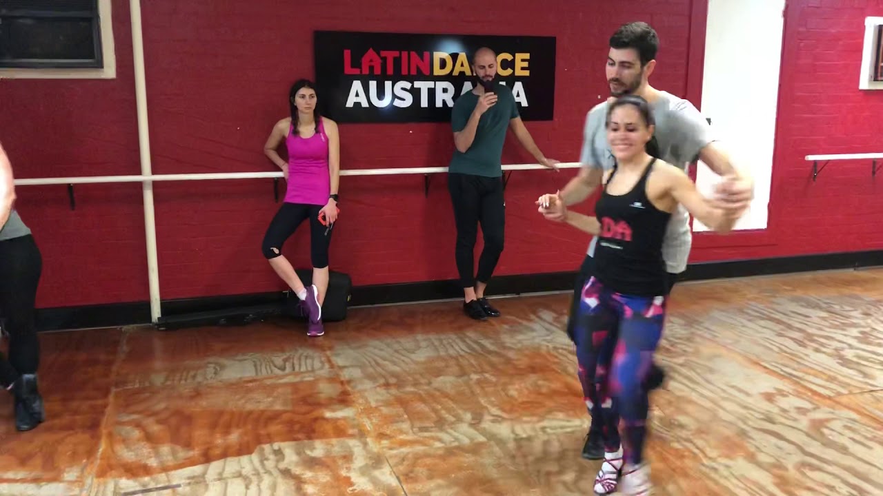 Advanced Salsa Move #451 - The random high kick - YouTube