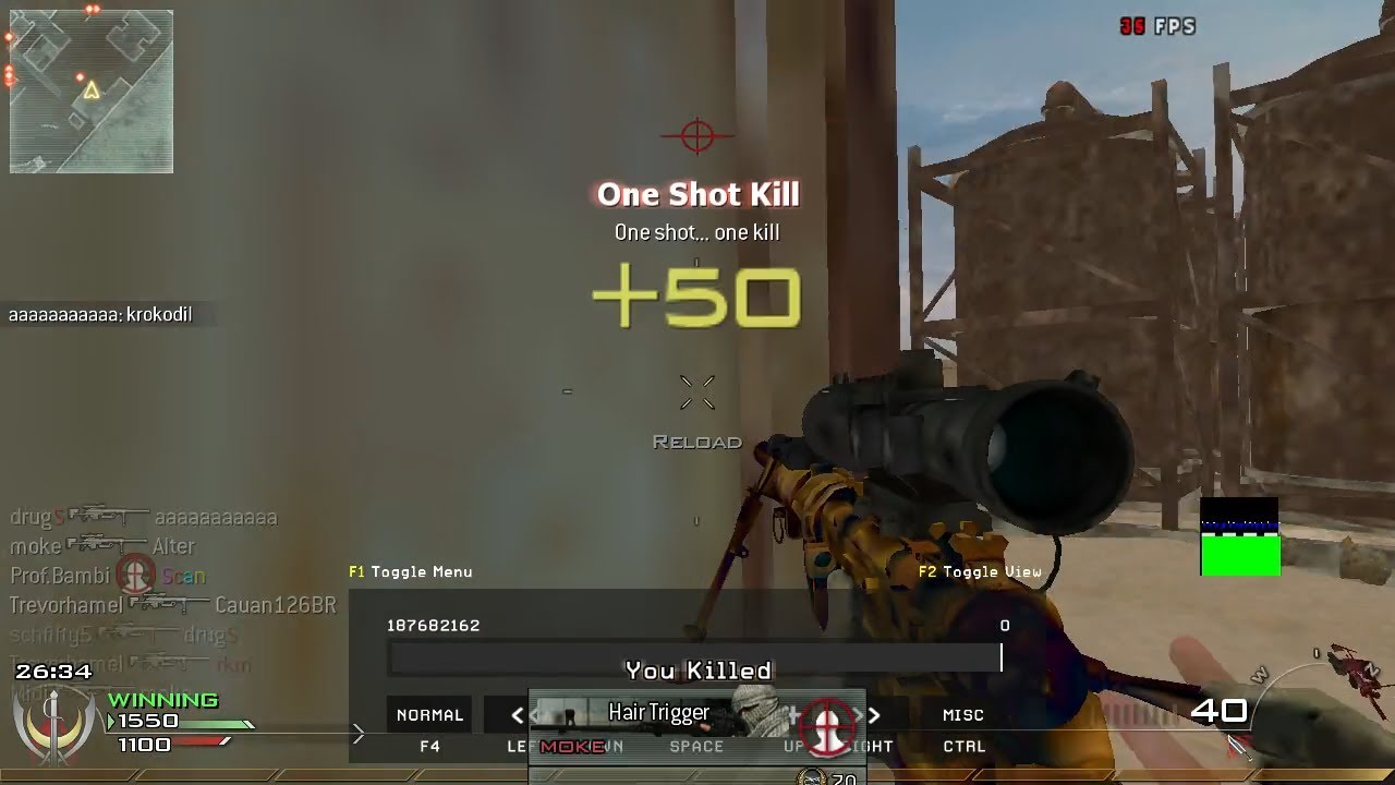 Rust FFA Sniper Random Gameplay (IW4X MW2) - YouTube