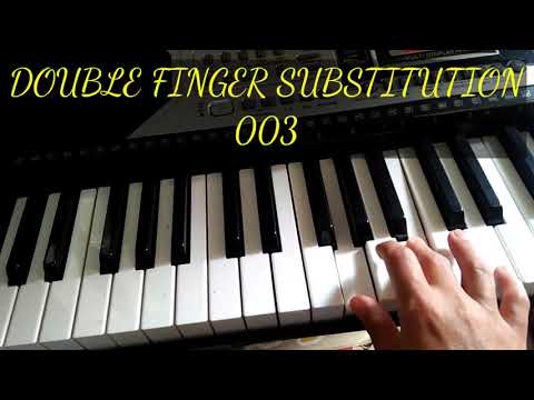 Piano lesson 003- Double finger Substitution - YouTube