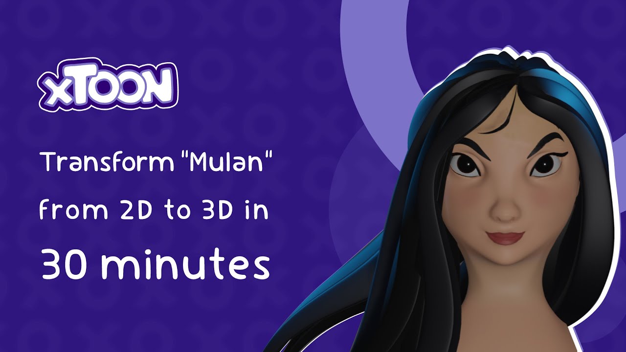 Sculpting "Mulan" Character from 2D to 3D - YouTube