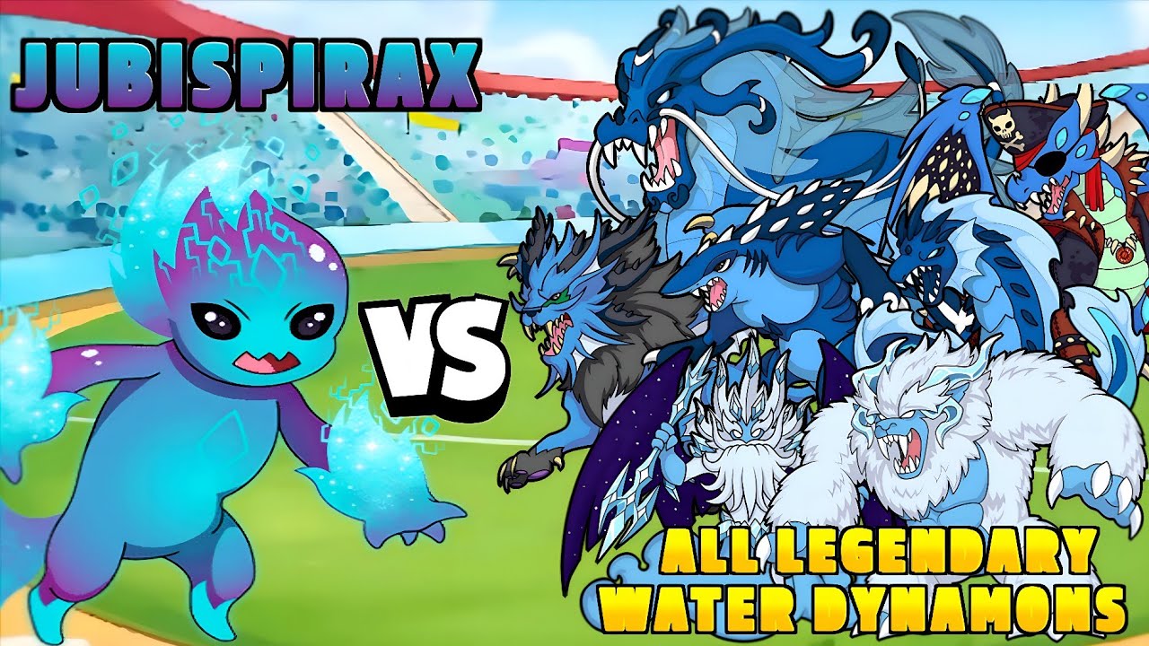 Jubispirax vs All Legendary Water Dynamons Battle | Dynamons World # ...