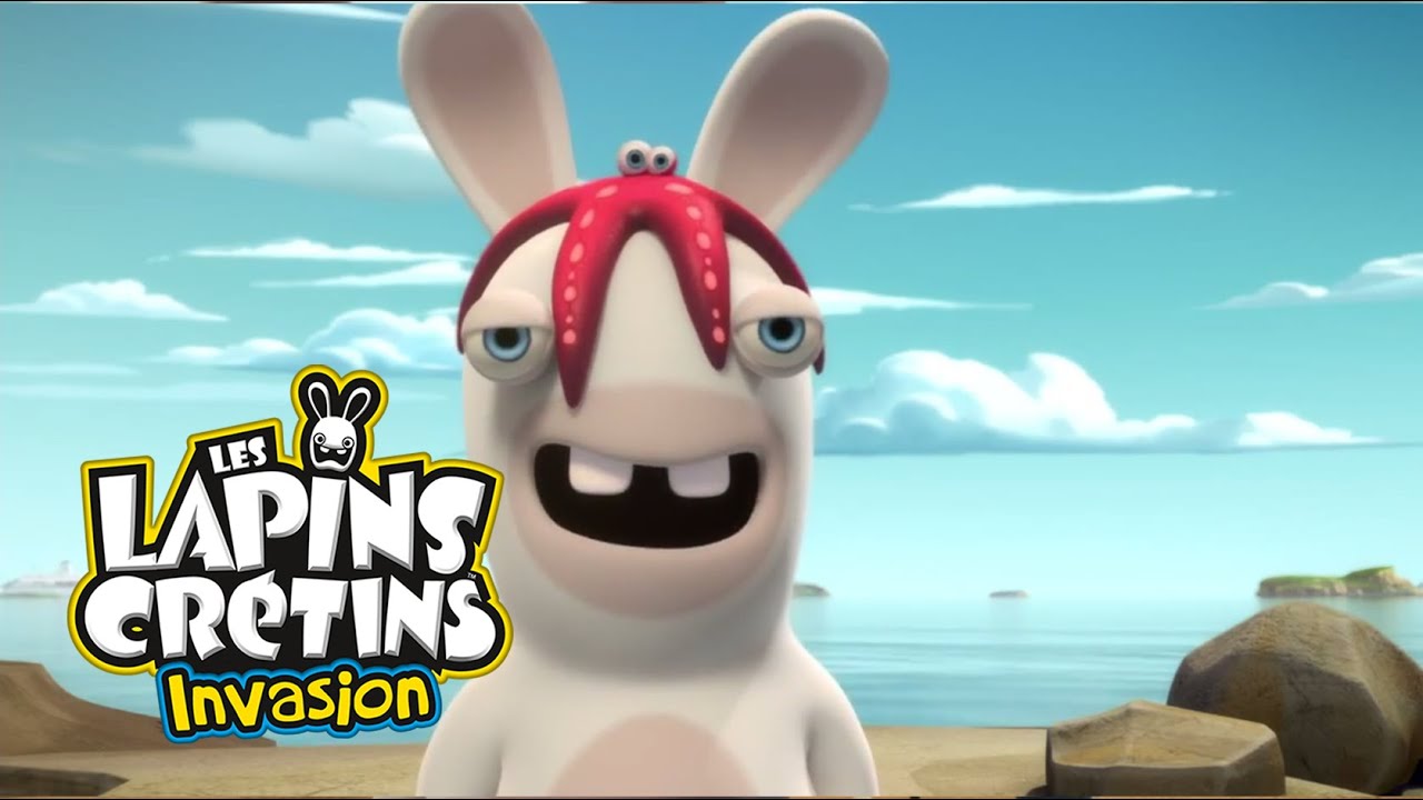 Les Lapins Crétins Invasion - Poulpe Crétin (EP. 2) - YouTube