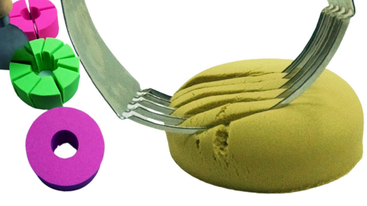 Kinetic Sand | Relaxing Cutting | Oddly Satisfying | Sand Cutting ASMR ...