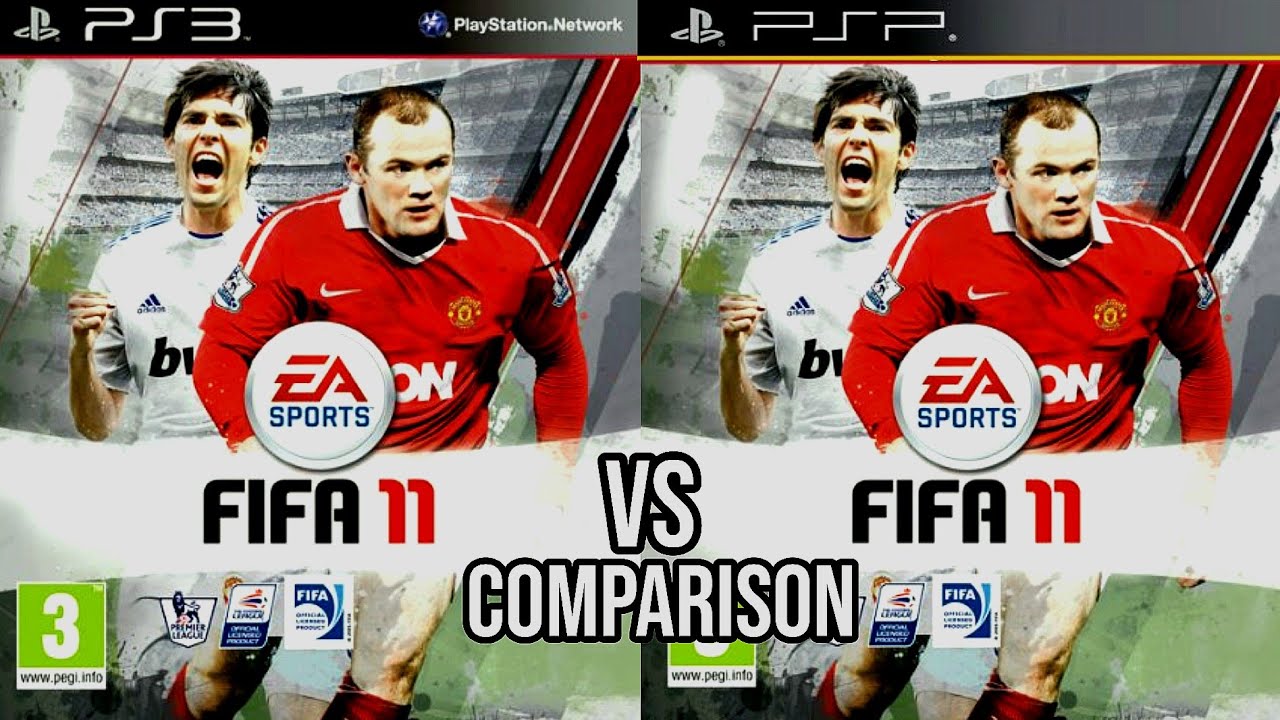 FIFA 11 PS3 VS PSP - YouTube