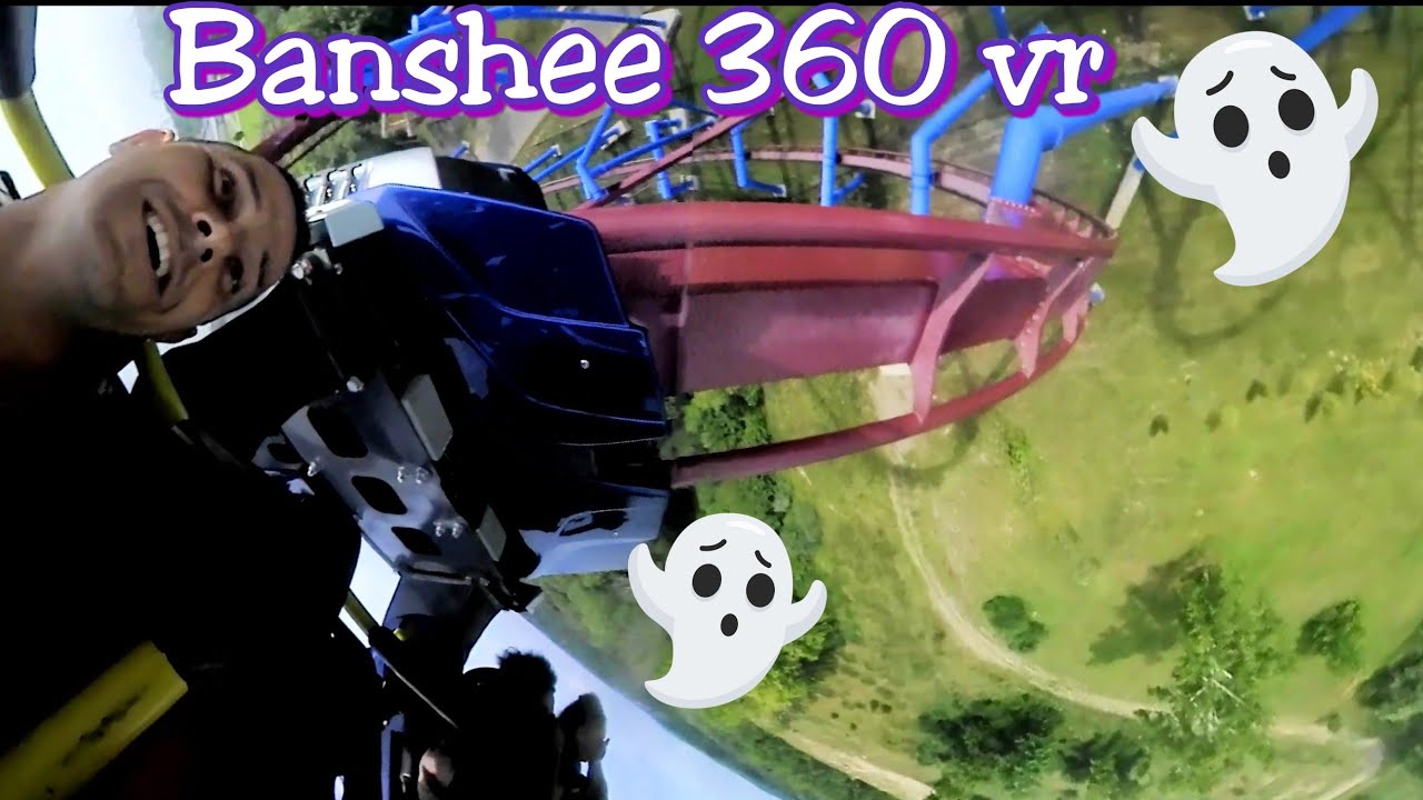 The Banshee 360 pov, 360 VR, VR roller coaster, Kings Island,コースター VR ...