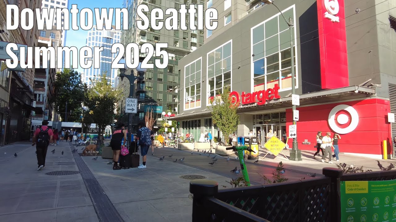 Downtown Seattle Summer Walk (August 2025) - YouTube