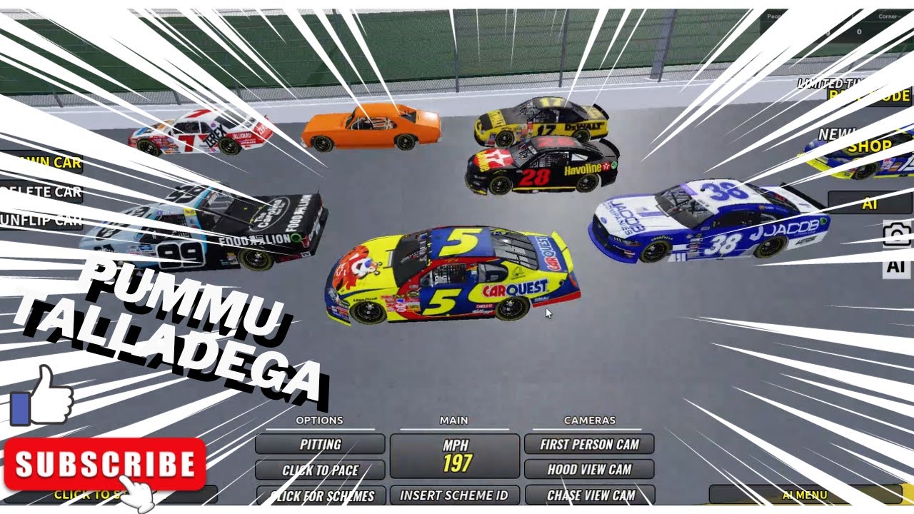 Speed at Pummu Talladega | Nascar | Roblox | Racing | Motorsports ...