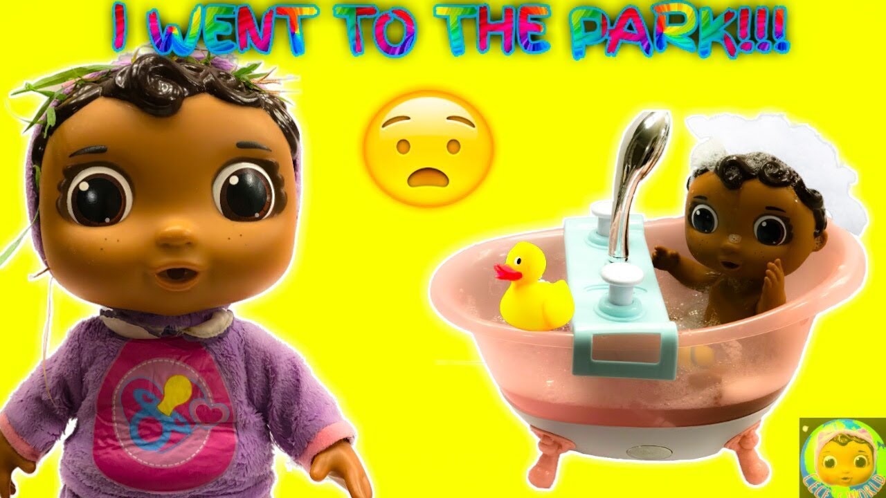 Baby Doll Cece First Park Trip, Baby Born Musical Foaming Bath Tub ...