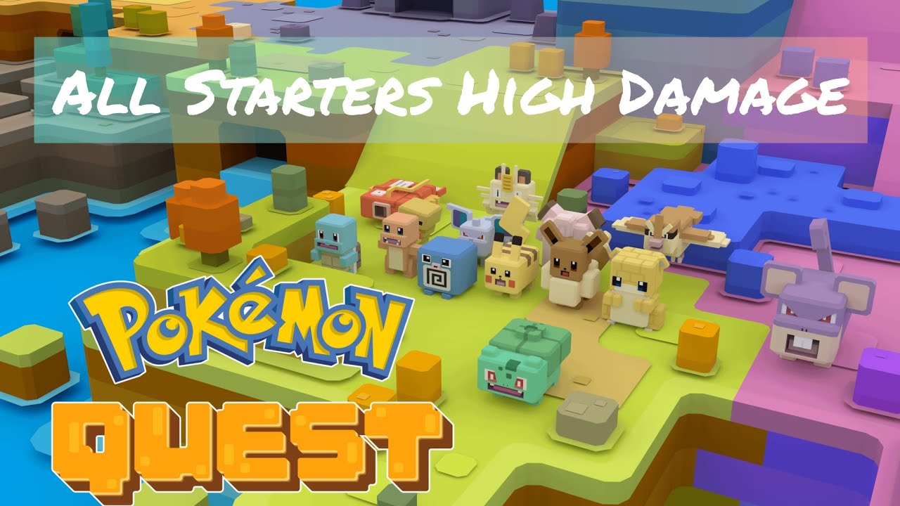 Pokémon Quest (GG Script V5) All Starters High Damage - YouTube