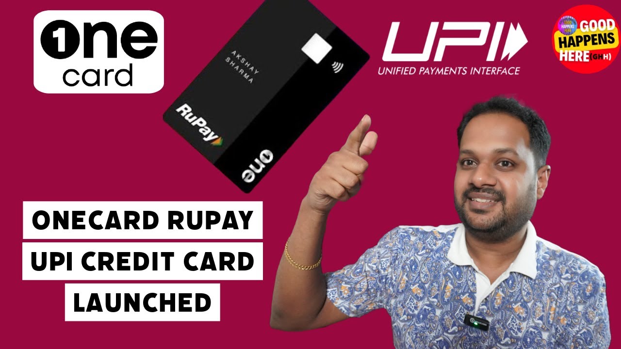 ONECARD RUPAY UPI CREDIT CARD LAUNCHED ? HOW TO APPLY & SEPARATE LIMIT ...