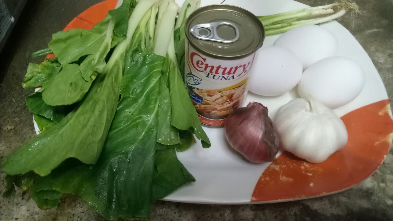 Tipid ulam for family. Century Tuna, Pechay at torta. - YouTube