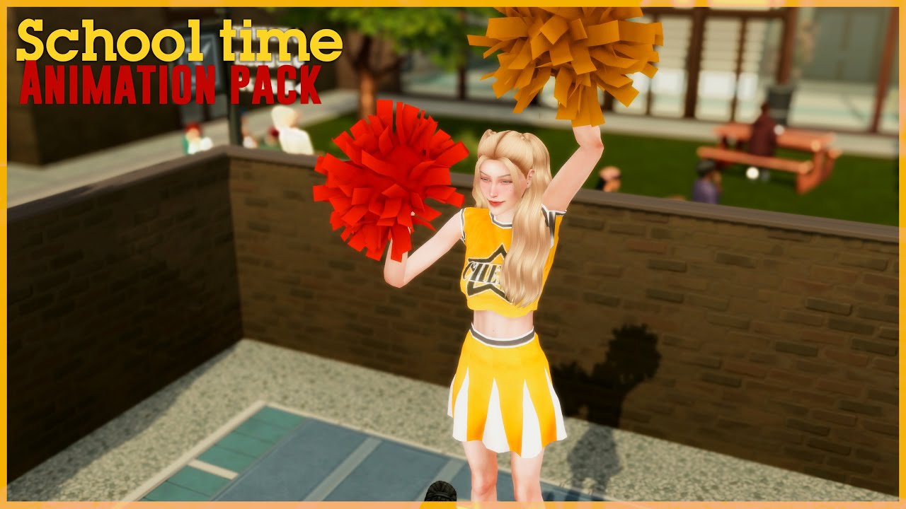 School time animation pack | The Sims 4 - YouTube