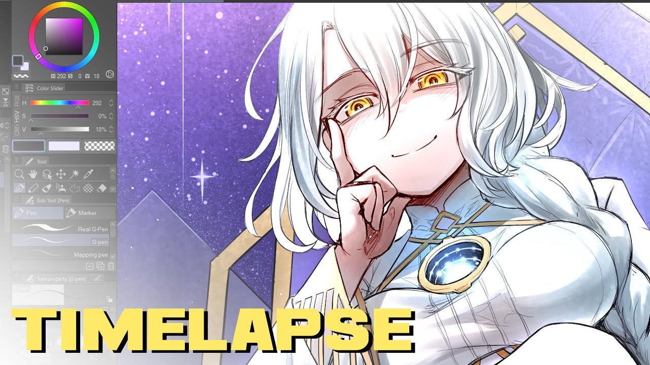 [Neural Cloud] Eos Sketch Timelapse - YouTube