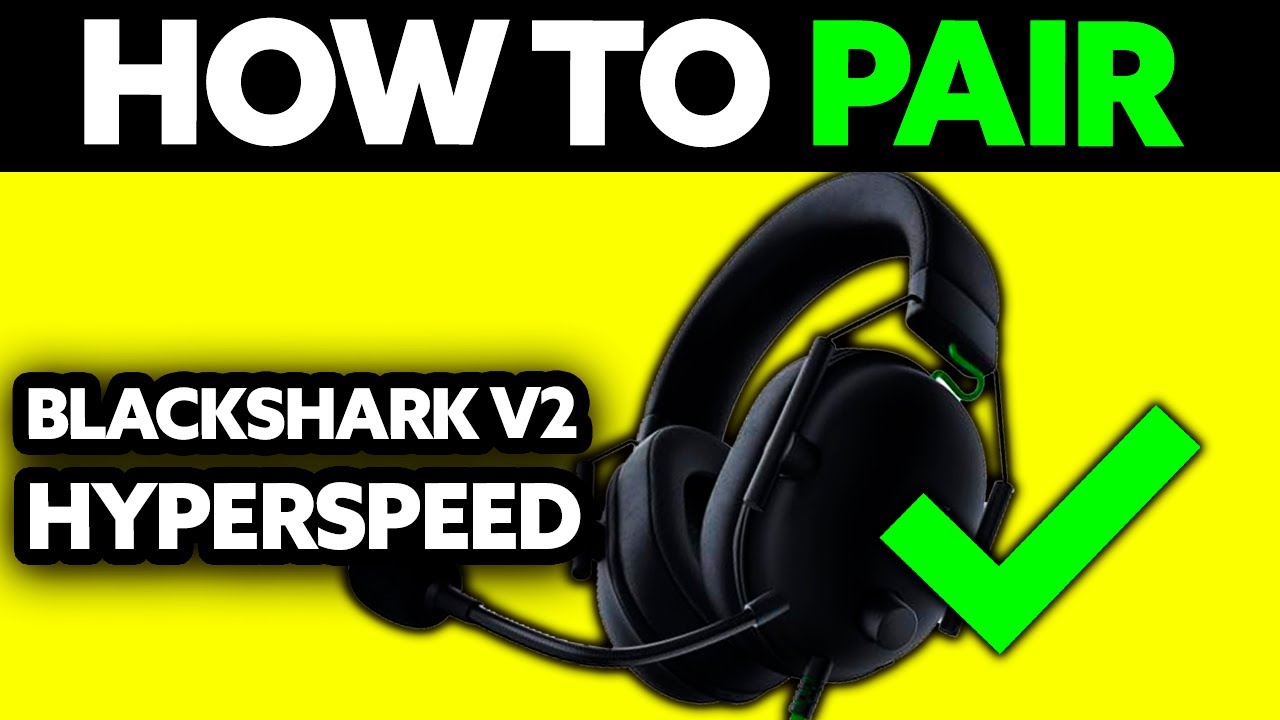 How To Pair Razer Blackshark V2 Hyperspeed PC, Phone, XBOX, PS4, PS5 ...