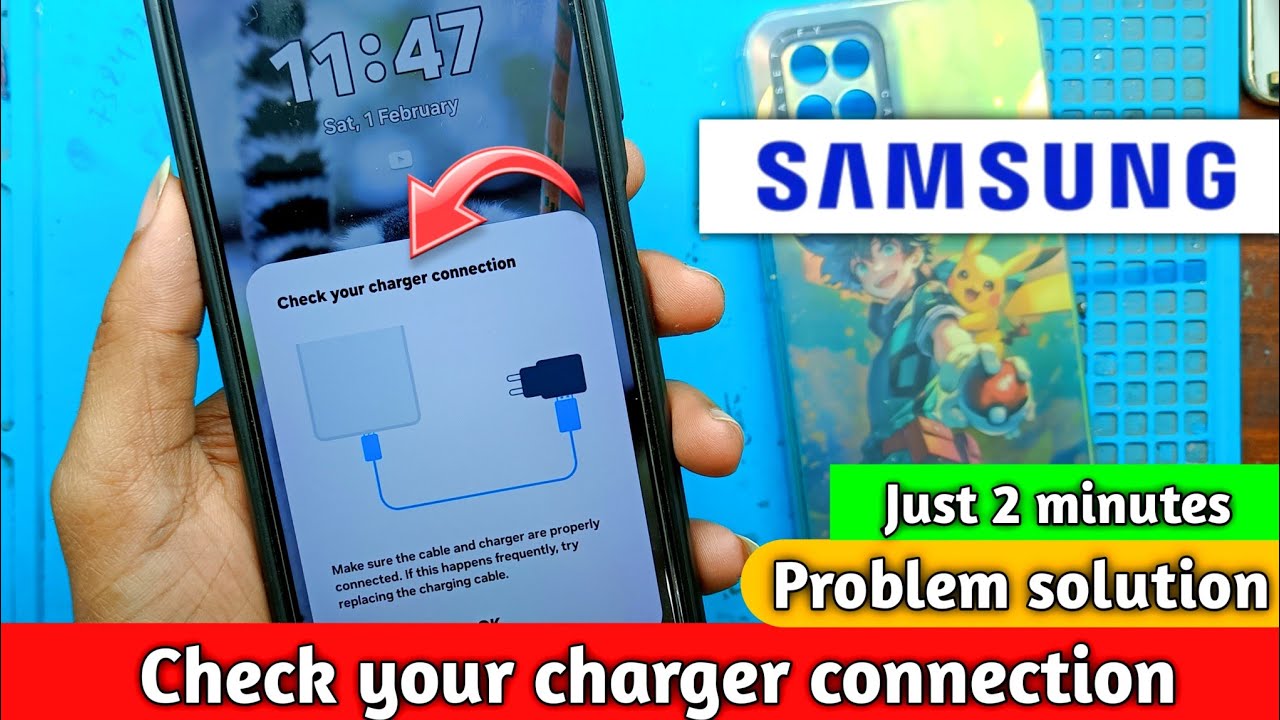Check your charger connection samsung problem || Samsung check your ...