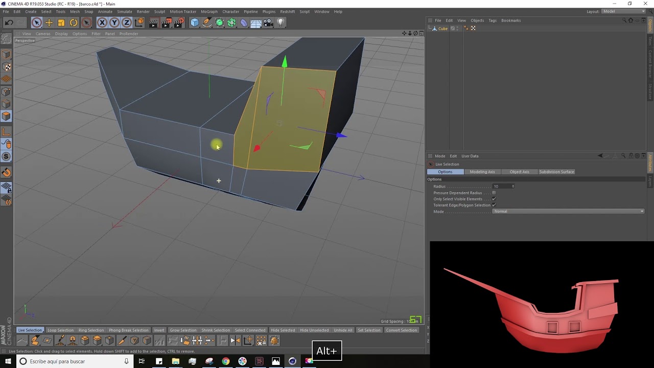 02/10 Hull — 3D Modeling: Create a Ship_ENG - YouTube