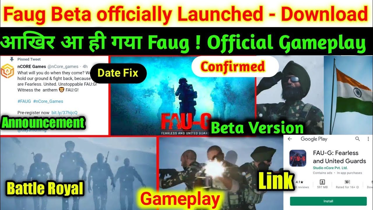 😍Faug Official Beta Version Apk is here | Download Now | Faug Full ...