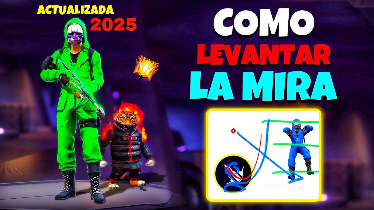 COMO LEVANTAR LA MIRA EN FREE FIRE, TUTORIAL para dar TODO ROJO en FREE ...