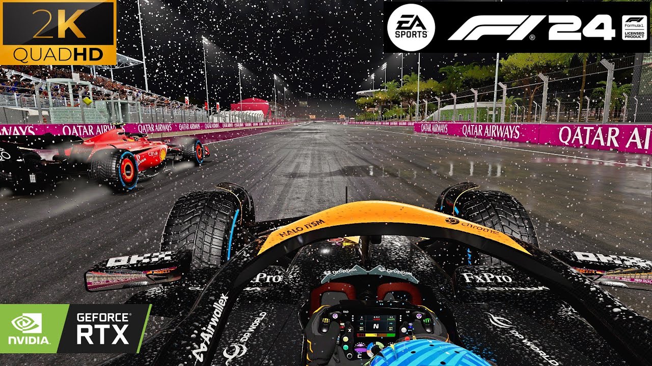 F1 24 PC Insane Graphics Rainy weather Gameplay | Nvidia RTX 3060 Ti ...