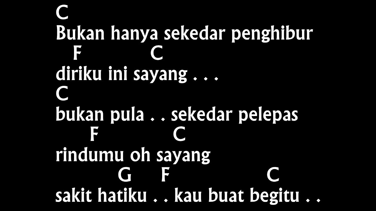Chord & Lirik Benci Tapi Rindu - Diana Nasution | Kunci Gitar dasar ...